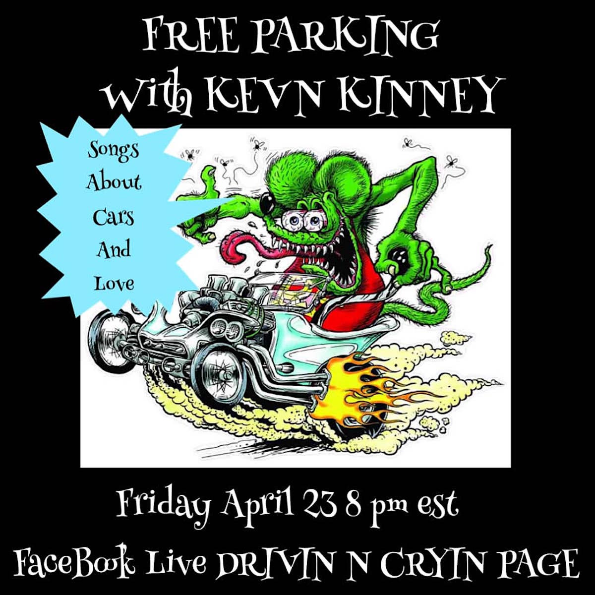 Kevn Kinney’s Free Parking returns April 23 – Rad/ATL